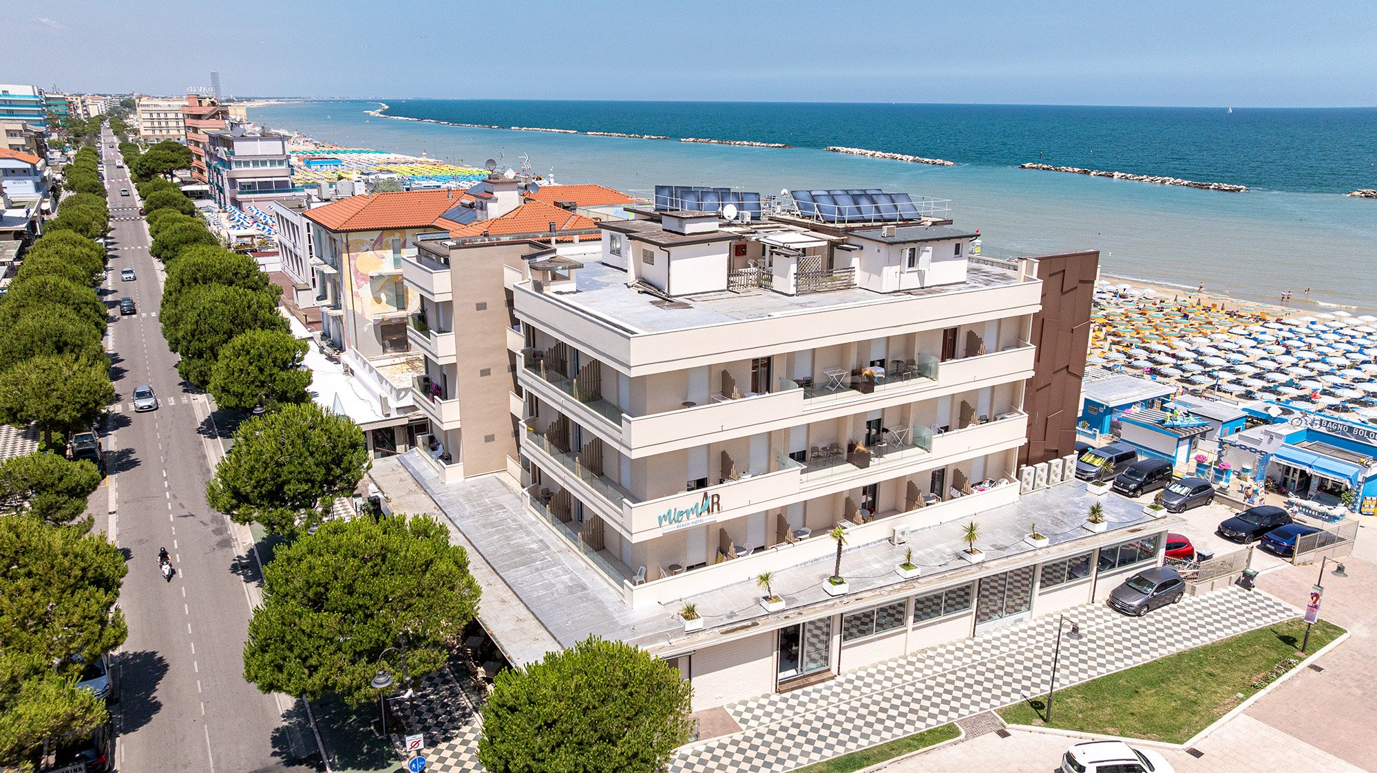 Hotel sul mare a Cesenatico | miomar Beach Hotel